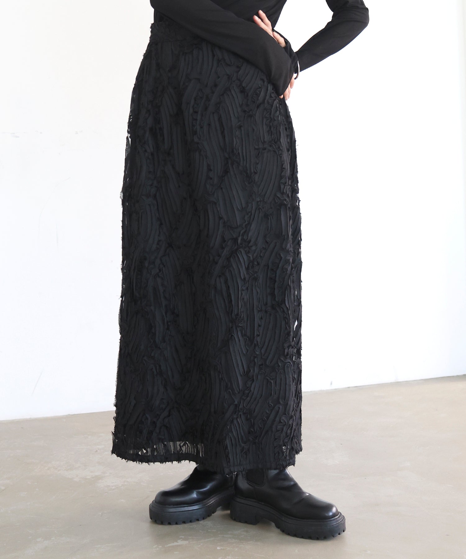 刺繍レースストレートスカート – hellam